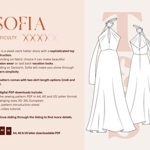 Sofia Twist Top With Flowy Midi Skirt Perfect Occasion Dress Digital ...