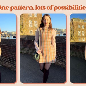 Jackie 3-in-1 Perfect Party Shift Dress PDF Sewing Pattern With Sleeve ...