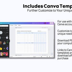 Medication Log Printable Medication Tracker Minimalist, Daily ...