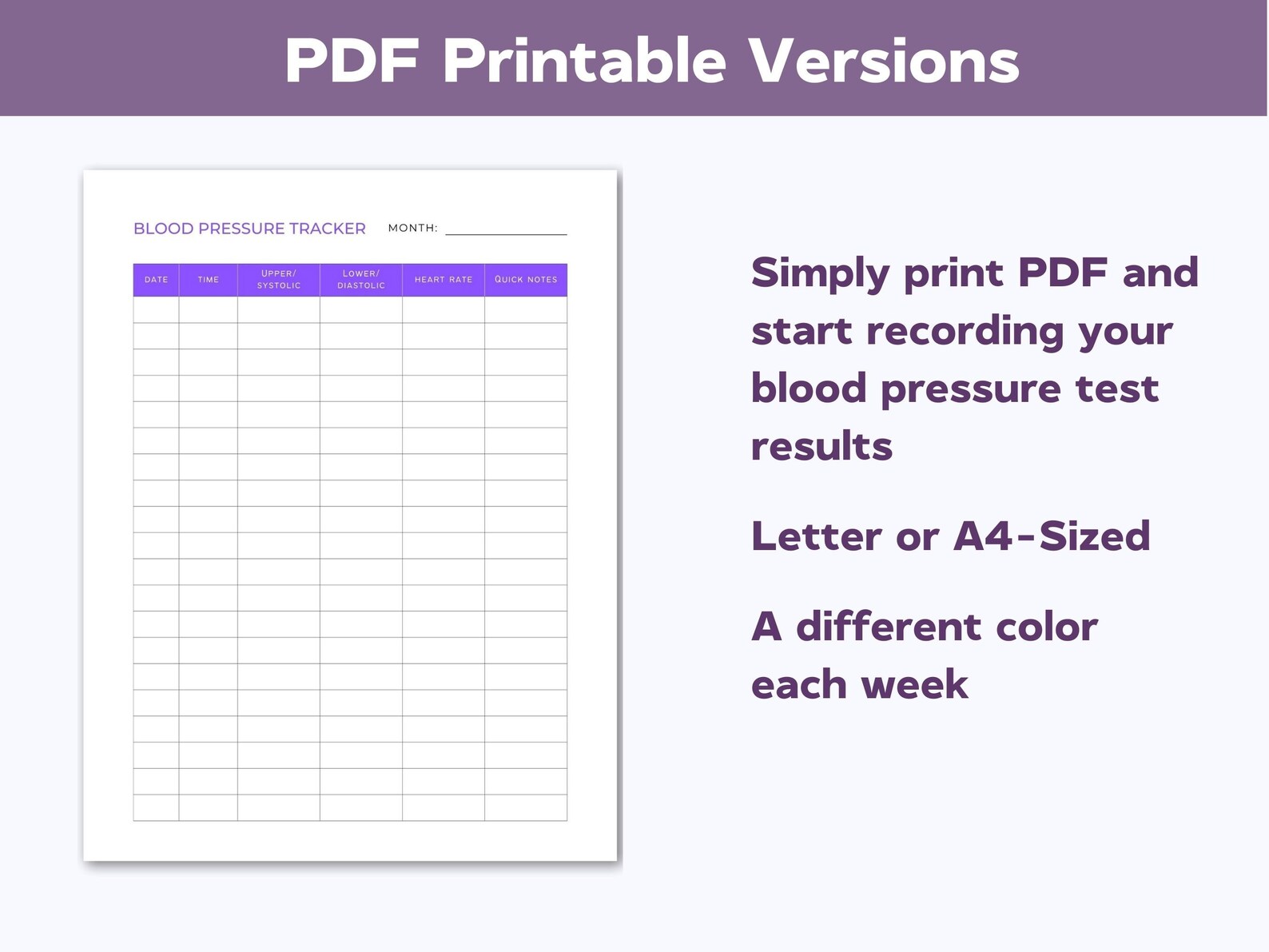 Blood Pressure Log Printable Template, Editable Blood Pressure Chart ...