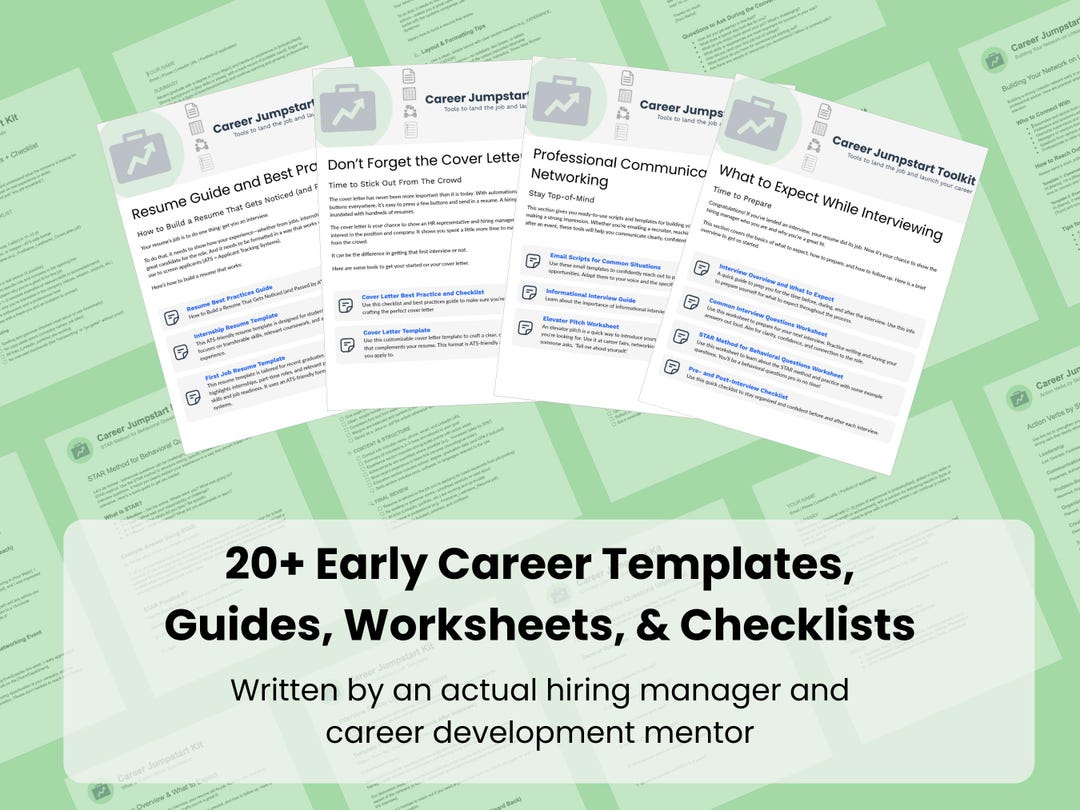 Career Toolkit / Templates and Tools for Career Growth / Future Career ...