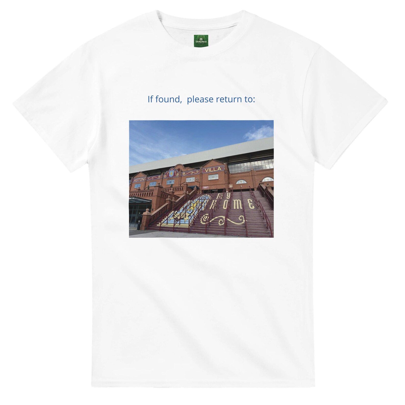 Aston Villa's Iconic Holte End Steps at Villa Park - Heavyweight Unisex ...