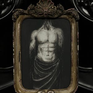 ORIGINAL “severance IV” Charcoal Drawing Framed Art Hand Made Drawing ...