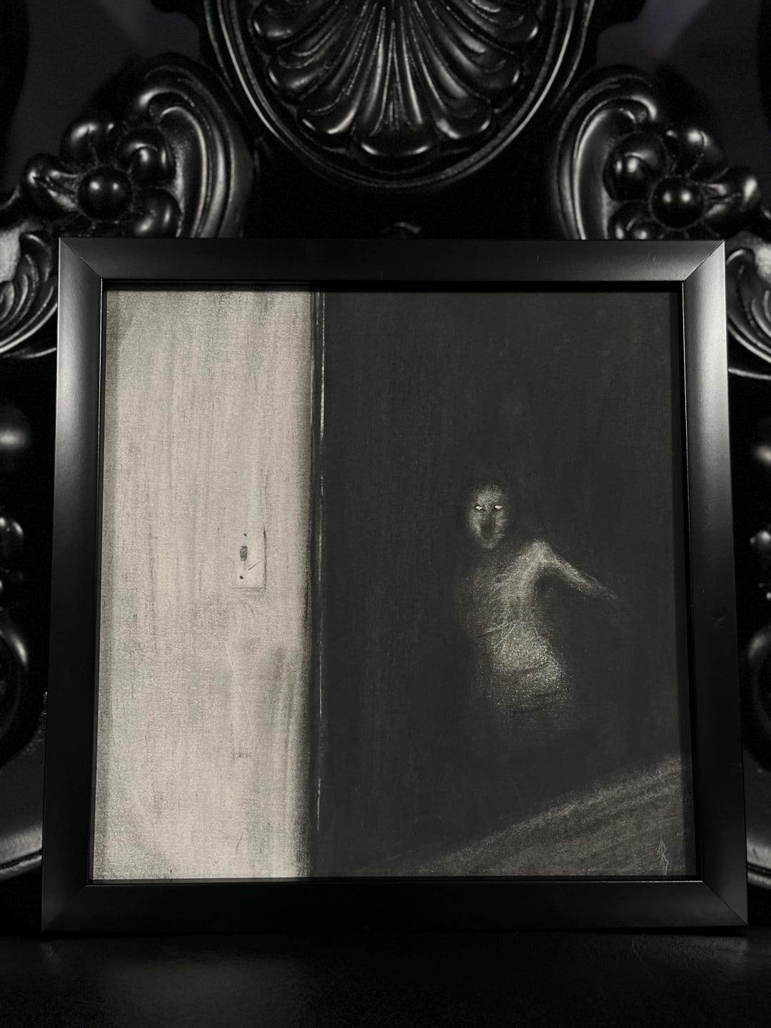 ORIGINAL “skinwalker Meat 4” Portrait Framed Wall Art 8x8 Original ...