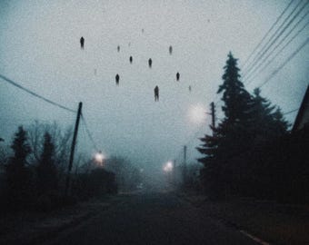 Noxious Lingering . 8x10 Original Art Print Made by headache.tape Dark ...