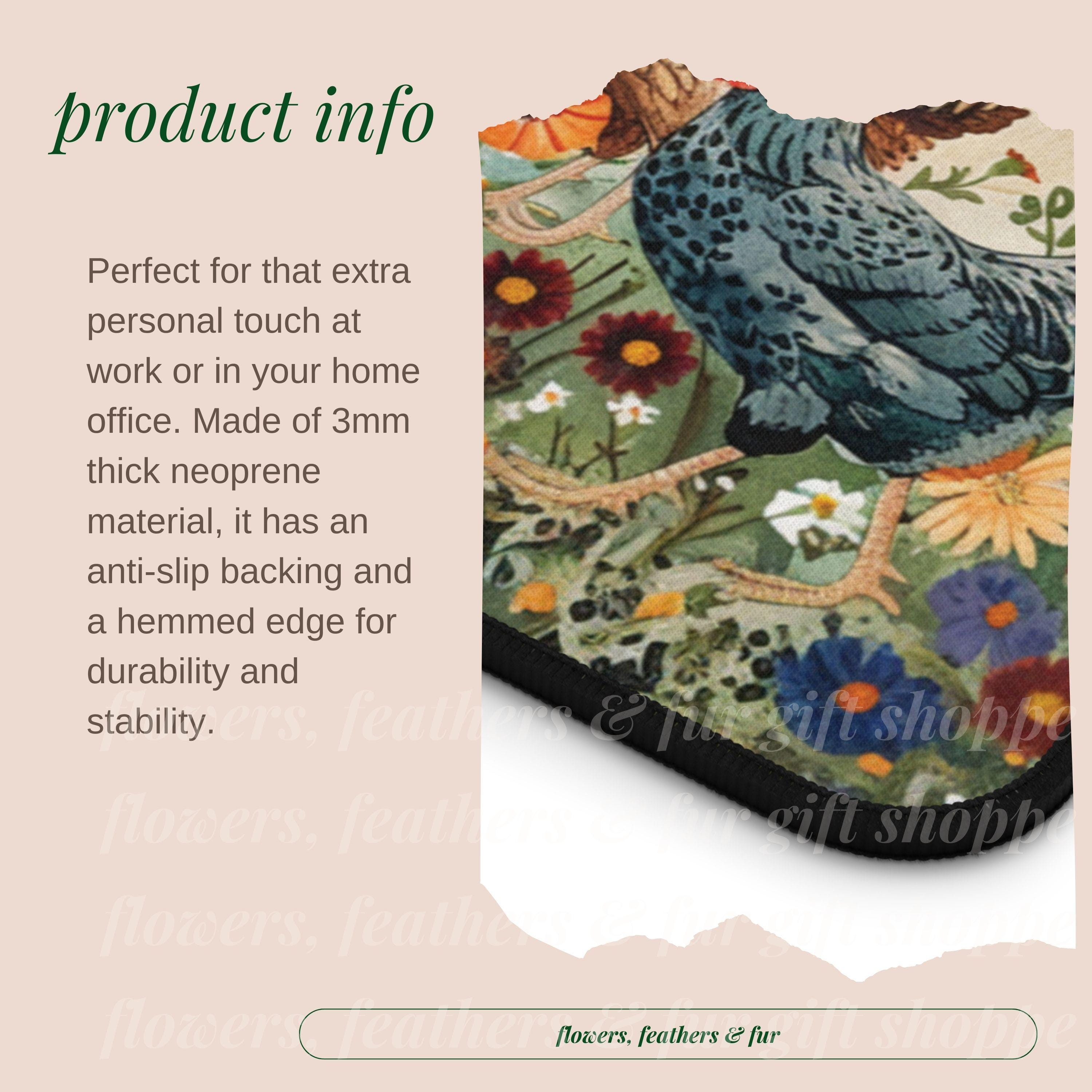 Chicken Desk Mat Office Art Farm Animal Mouse Pad Office Work ...