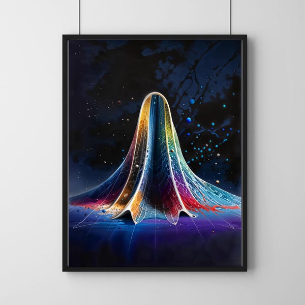 Vibrant Pi Poster: Stunning Mathematical Symbol Art With Gradient ...