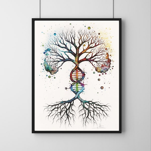 Dna Tree of Life Art - Etsy