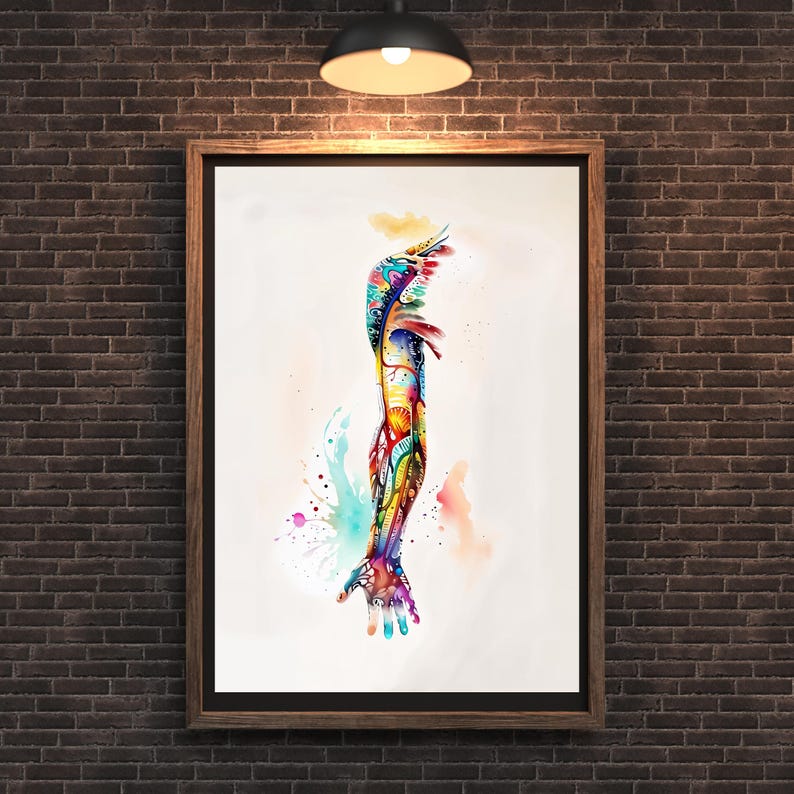 Phlebotomy Arm Anatomy Poster: Vibrant AI Art for Medical Decor ...