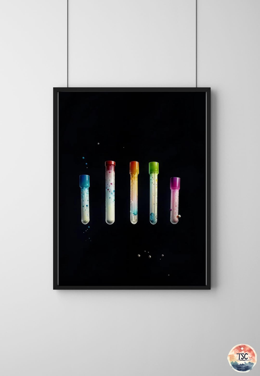 Blood Tubes Collection in Colours Contemporary Watercolor Art Digital ...