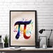 Vibrant Pi Poster: Stunning Mathematical Symbol Art With Gradient ...
