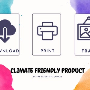 Blue DNA Art: Vibrant Watercolor Print - Perfect for Science Lovers ...