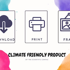 Artistic Chemistry Tube Watercolor Splash Poster - Creative Digital Art ...