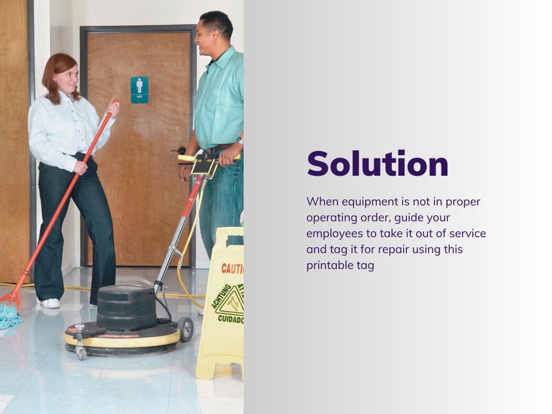 Professional Janitorial Equipment Repair Form Template Printable ...