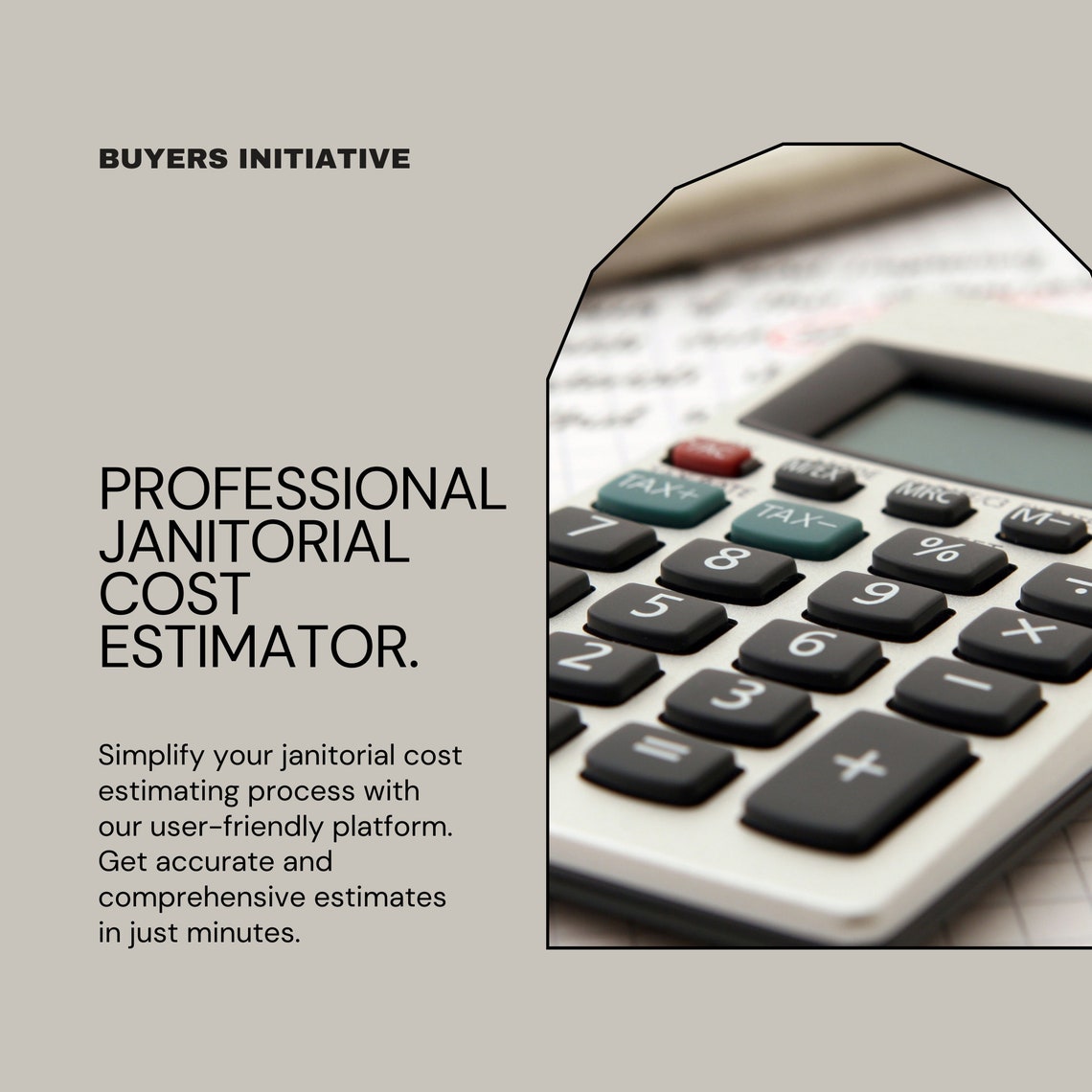Professional Easy to Use Janitorial Cost Estimator Template Digital Download Commercial ...