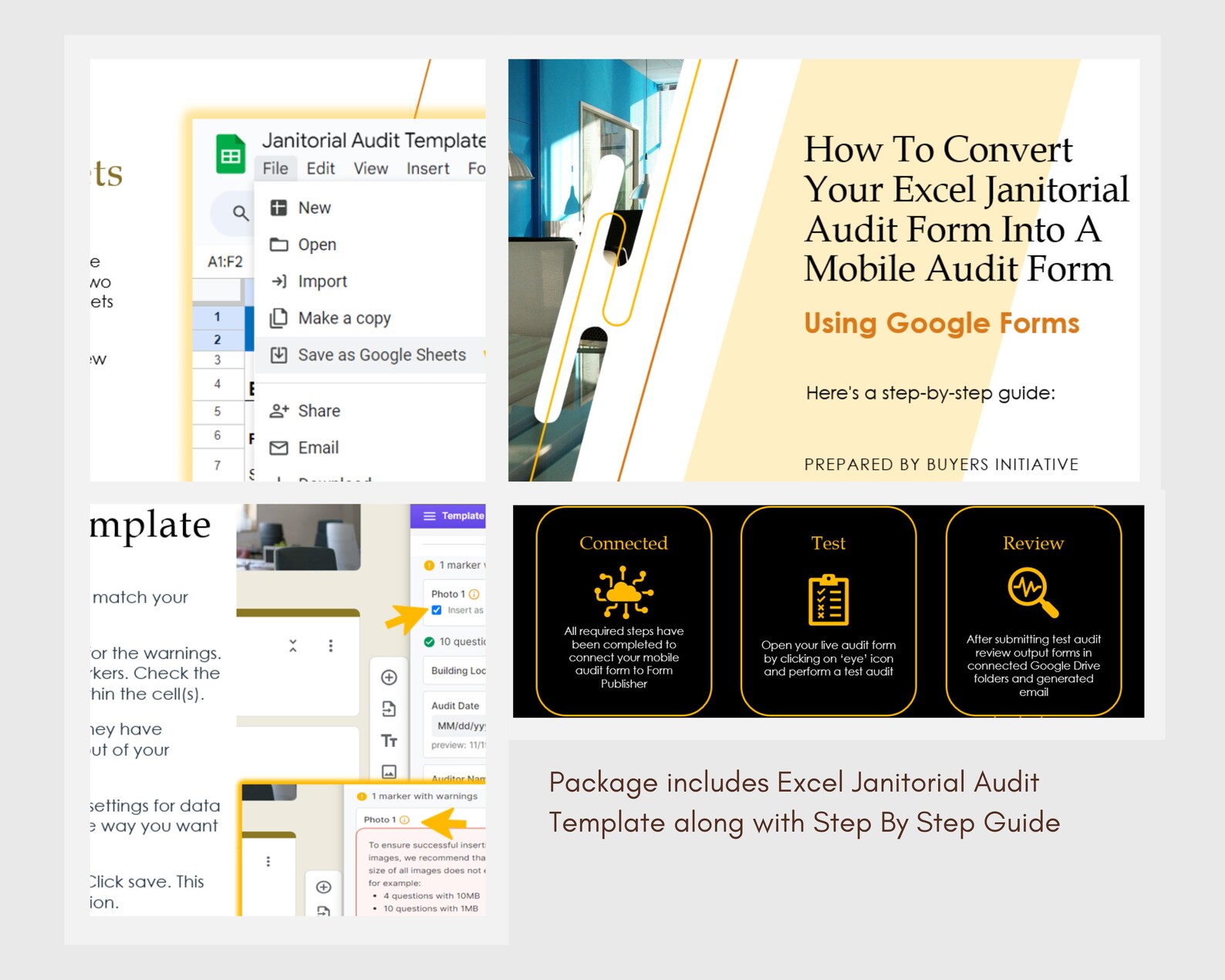 Janitorial Inspection Form: DIY Guide to Convert Excel Audit Into ...