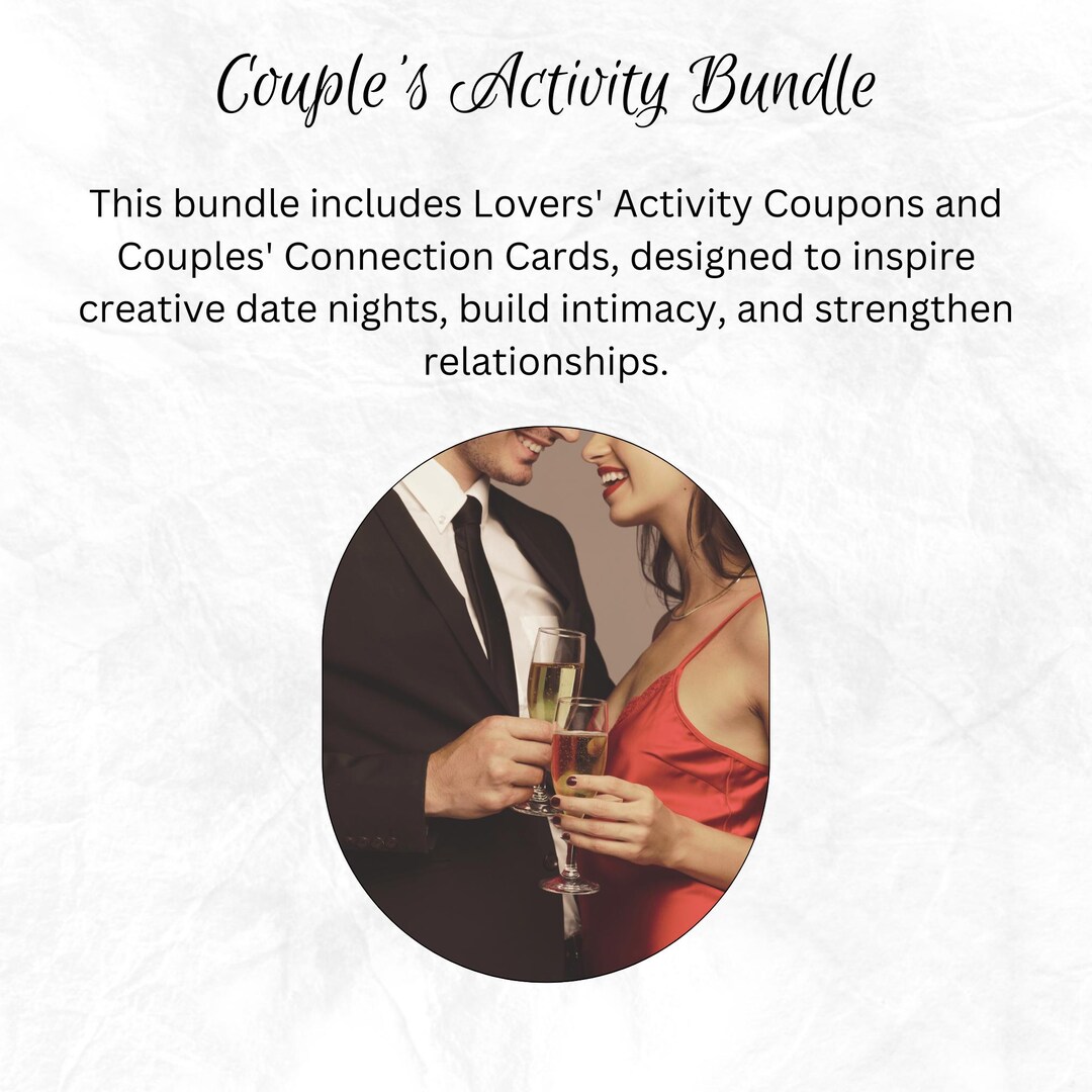Printable Couple's Activity Bundle: Lovers' Activity Coupons ...