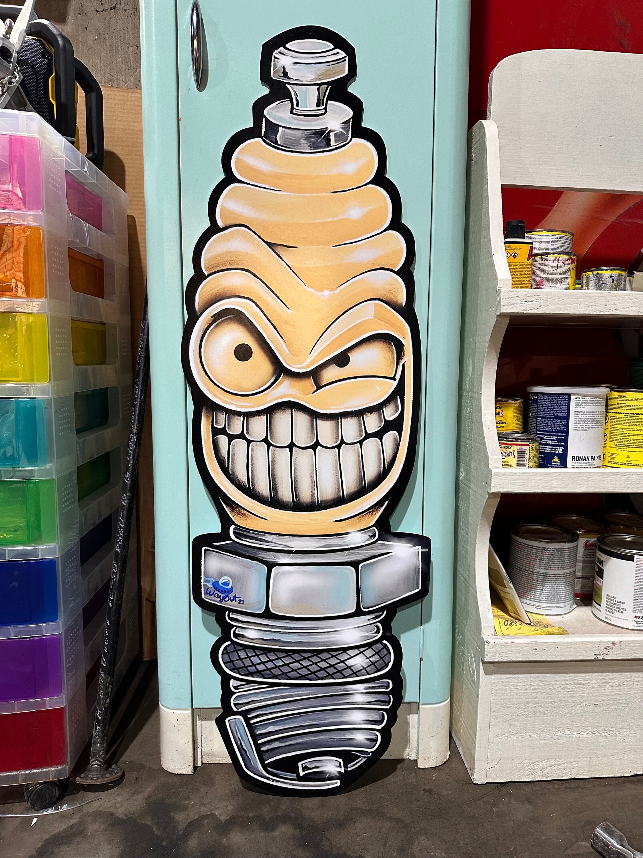 Pissed off Sparkplug Metal Sign, Garage Art, Hot Rod Decor - Etsy