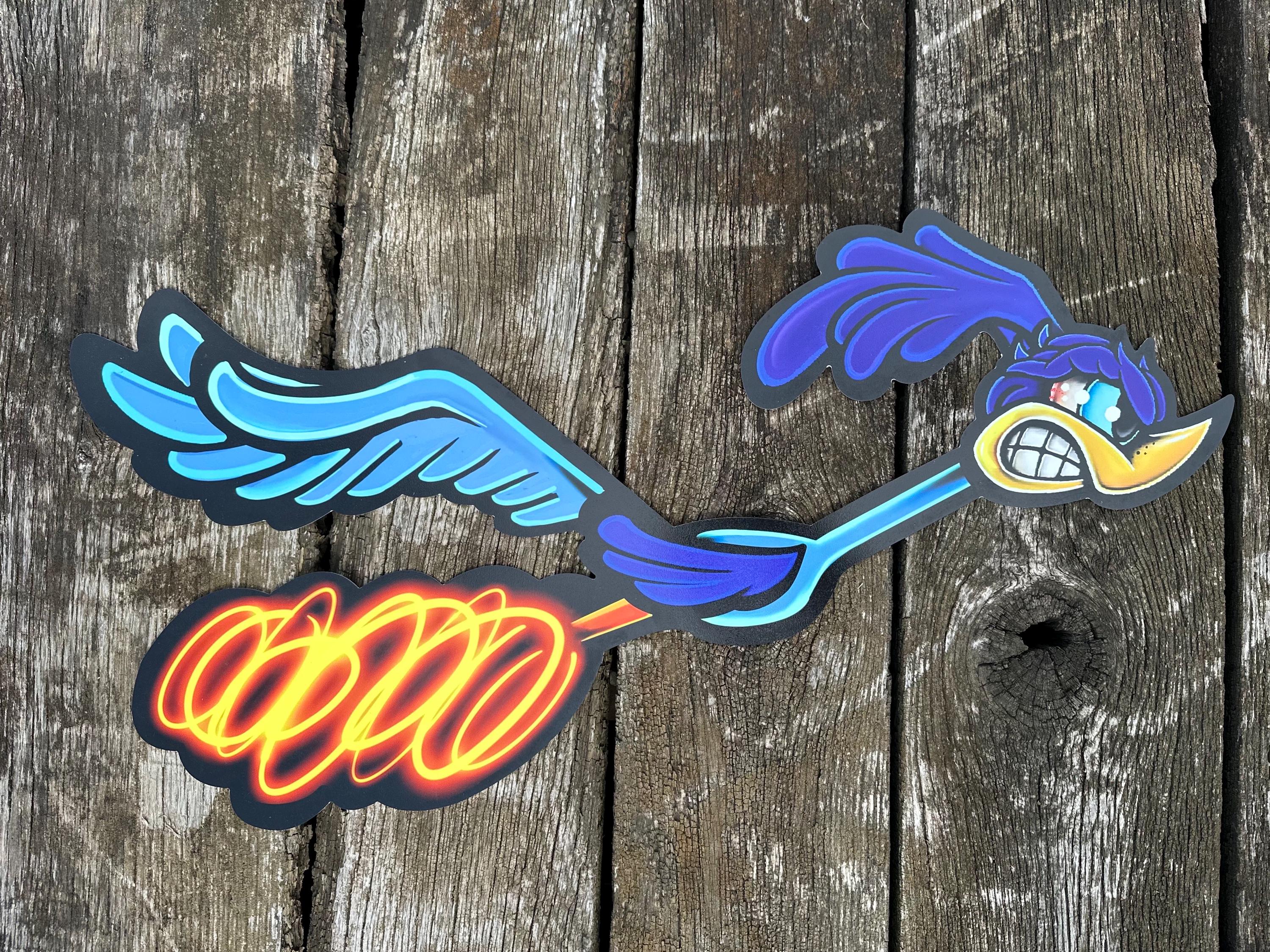 ALUMINUM Pissed off Road Runners Metal Sign Art, Tin Signs, Garage Art ...