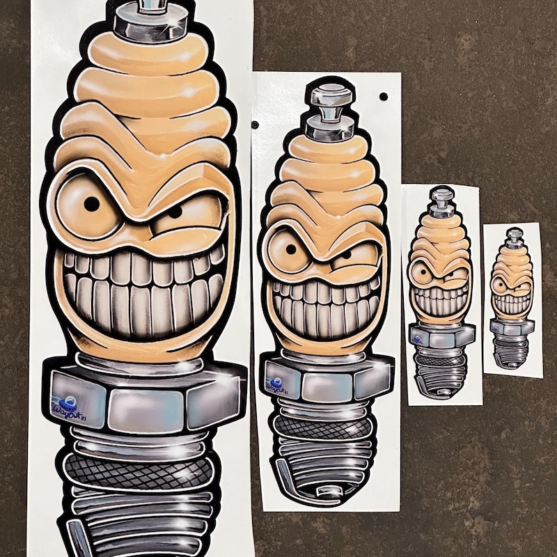 Spark Plug Labels - Etsy