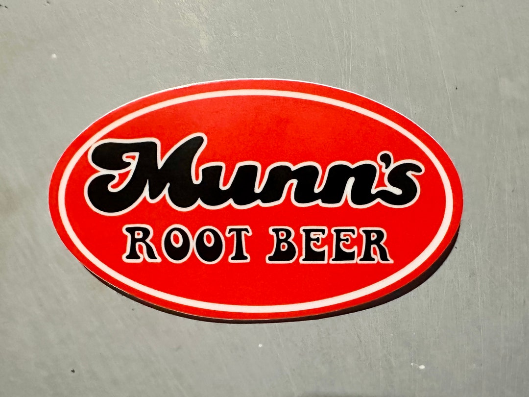 Munn’s Rootbeer LOGO High Quality Vinyl Sticker 3 and 6 Inch Size ...