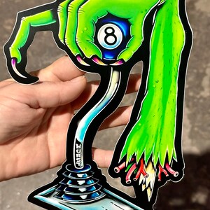 Zombie Hand Hurst Shifter High Quality Vinyl Decal, Hot Rod Art, Garage ...