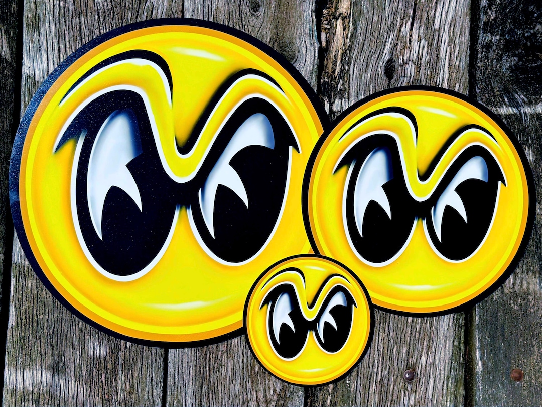 ALUMINUM Pissed off Hot Rod Eyes Metal Sign Art, Tin Signs, Garage Art ...