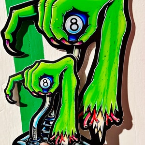 Zombie Hand Hurst Shifter High Quality Vinyl Decal, Hot Rod Art, Garage ...