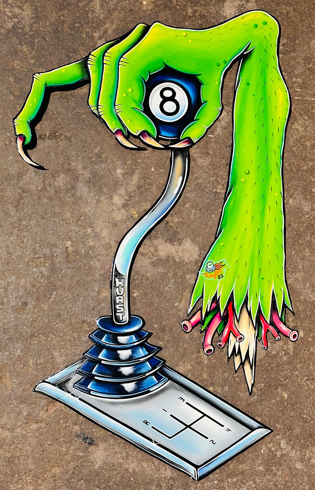 Zombie Shifter Metal Sign Art , Hand Plasma Cut From 16 Gauge Steel and ...