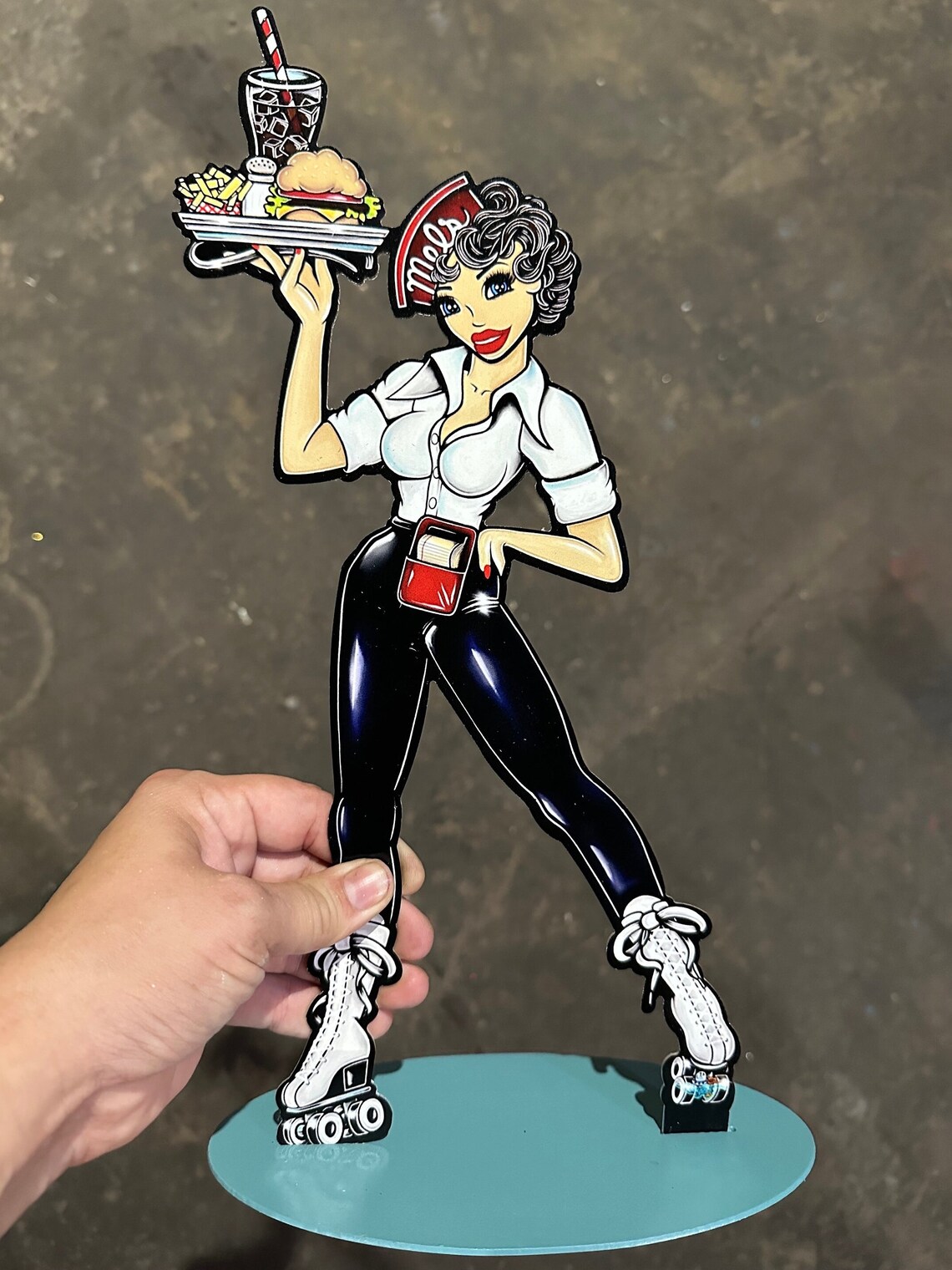 Aluminum American Graffiti Mels Diner Gal With Painted Steel - Etsy