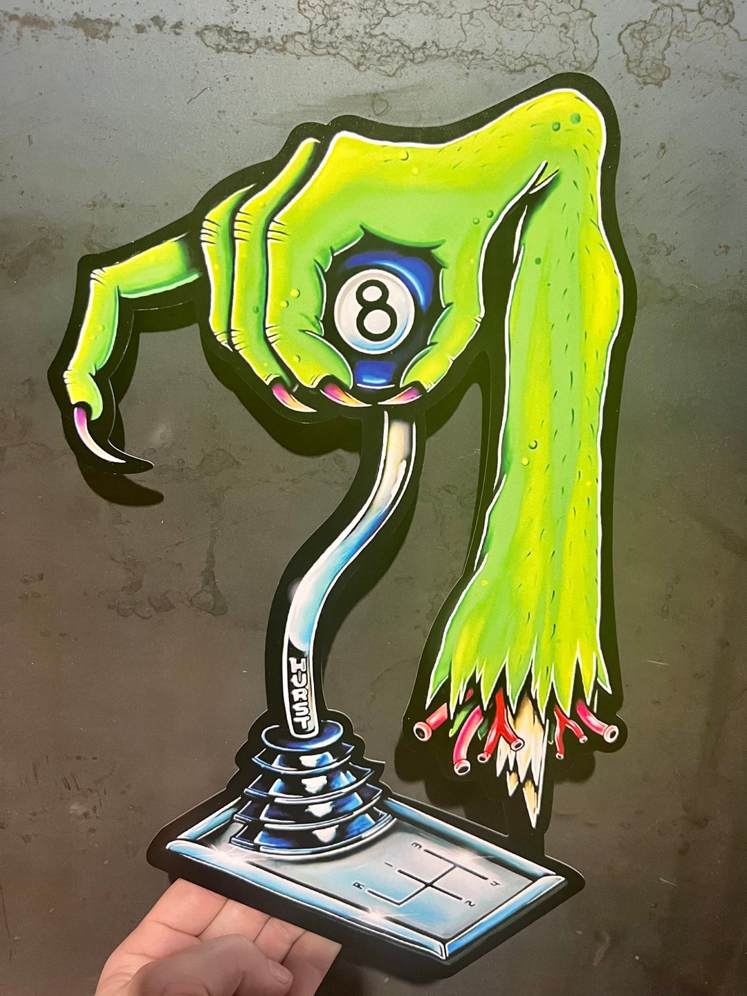 Aluminum Print Zombie Shifter Metal Sign Art, Tin Signs, Garage Art ...