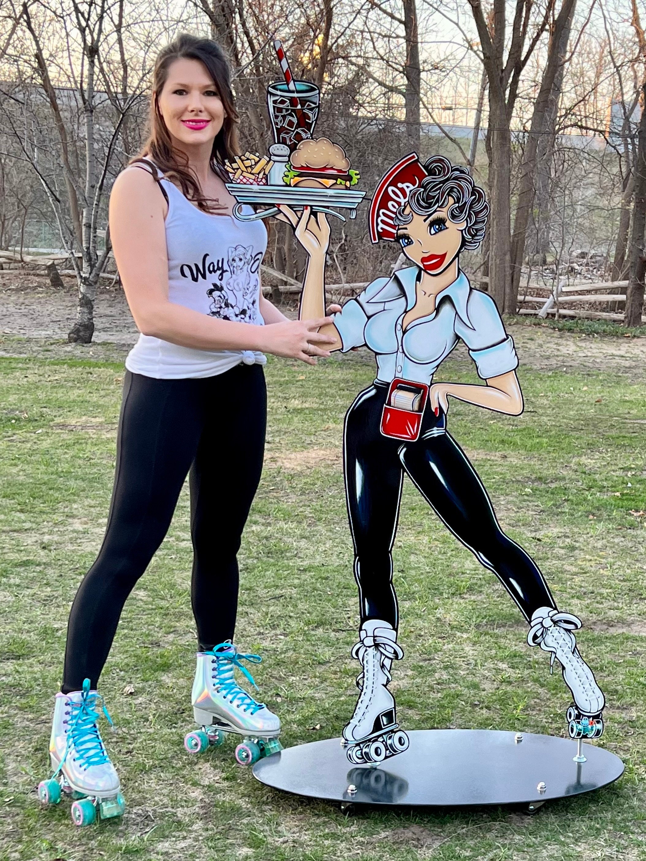 Aluminum American Graffiti Mels Diner Gal With Painted Steel - Etsy