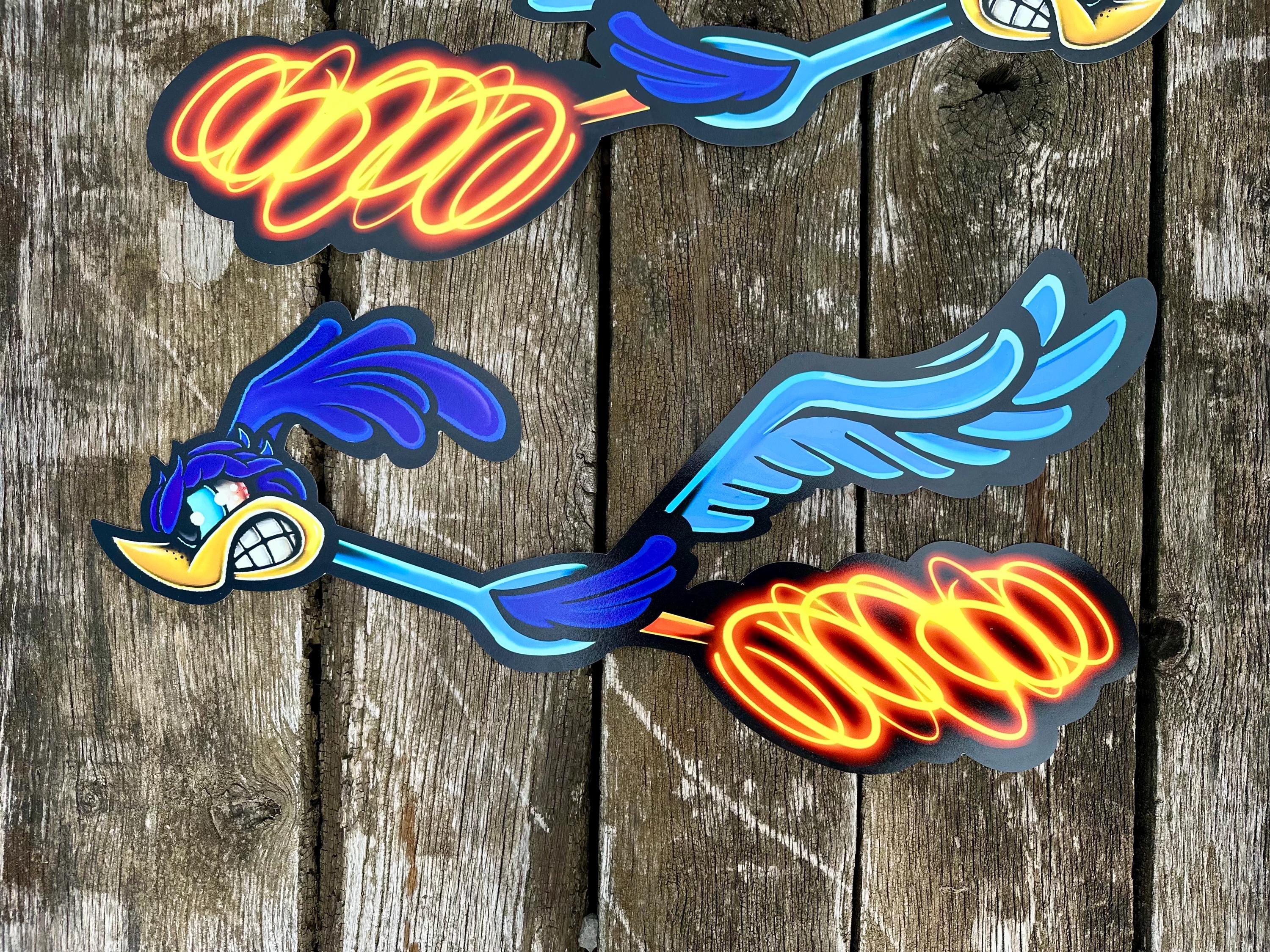 ALUMINUM Pissed off Road Runners Metal Sign Art, Tin Signs, Garage Art ...