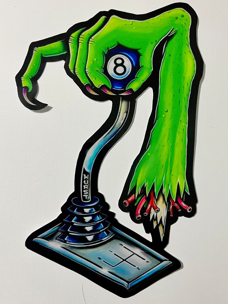 Zombie Hand Hurst Shifter High Quality Vinyl Decal Hot Rod - Etsy