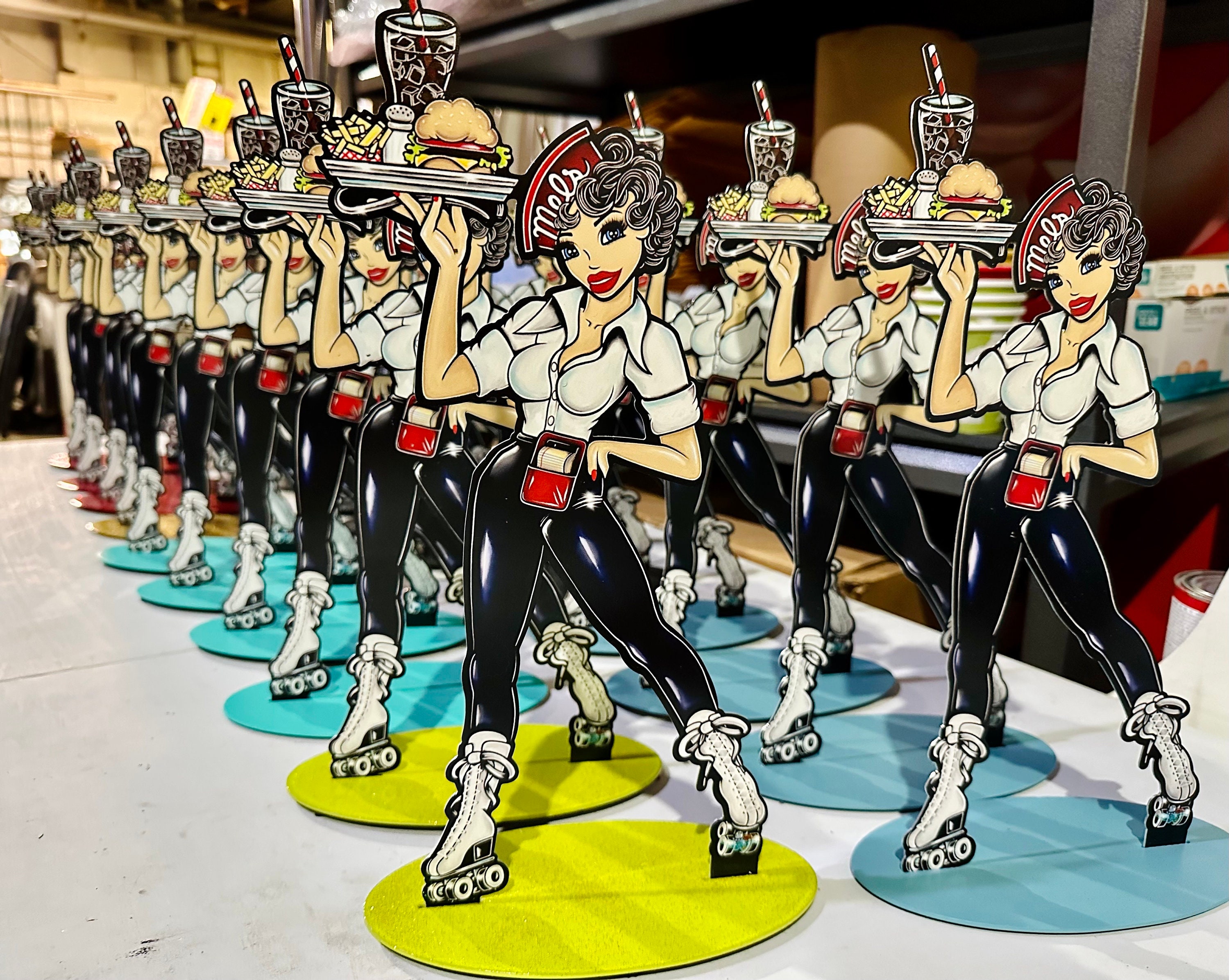 Aluminum American Graffiti Mels Diner Gal With Painted Steel - Etsy