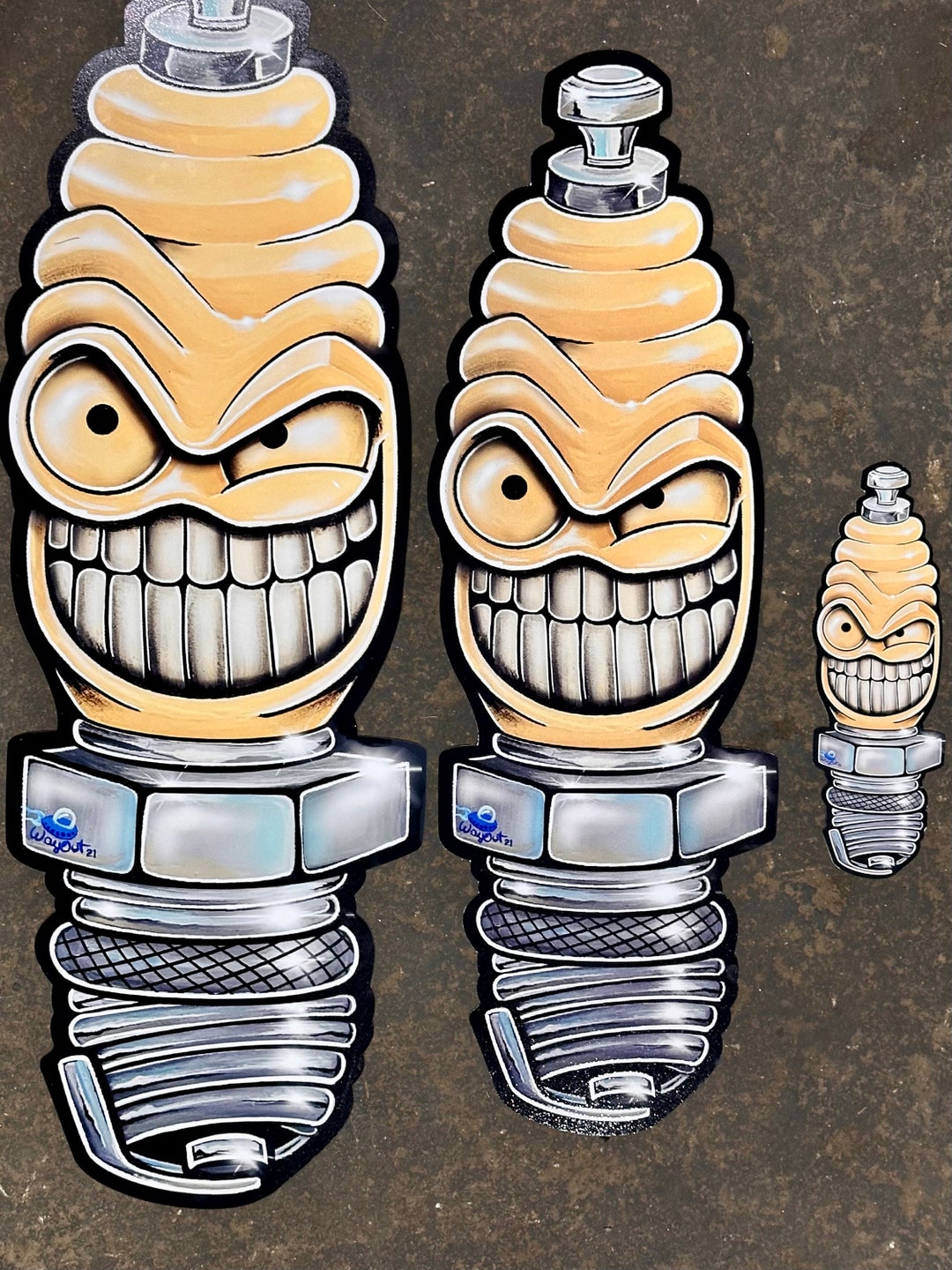 Pissed off Sparkplug Metal Sign, Garage Art, Hot Rod Decor - Etsy