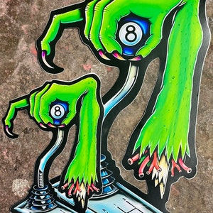 Zombie Hand Hurst Shifter High Quality Vinyl Decal, Hot Rod Art, Garage ...