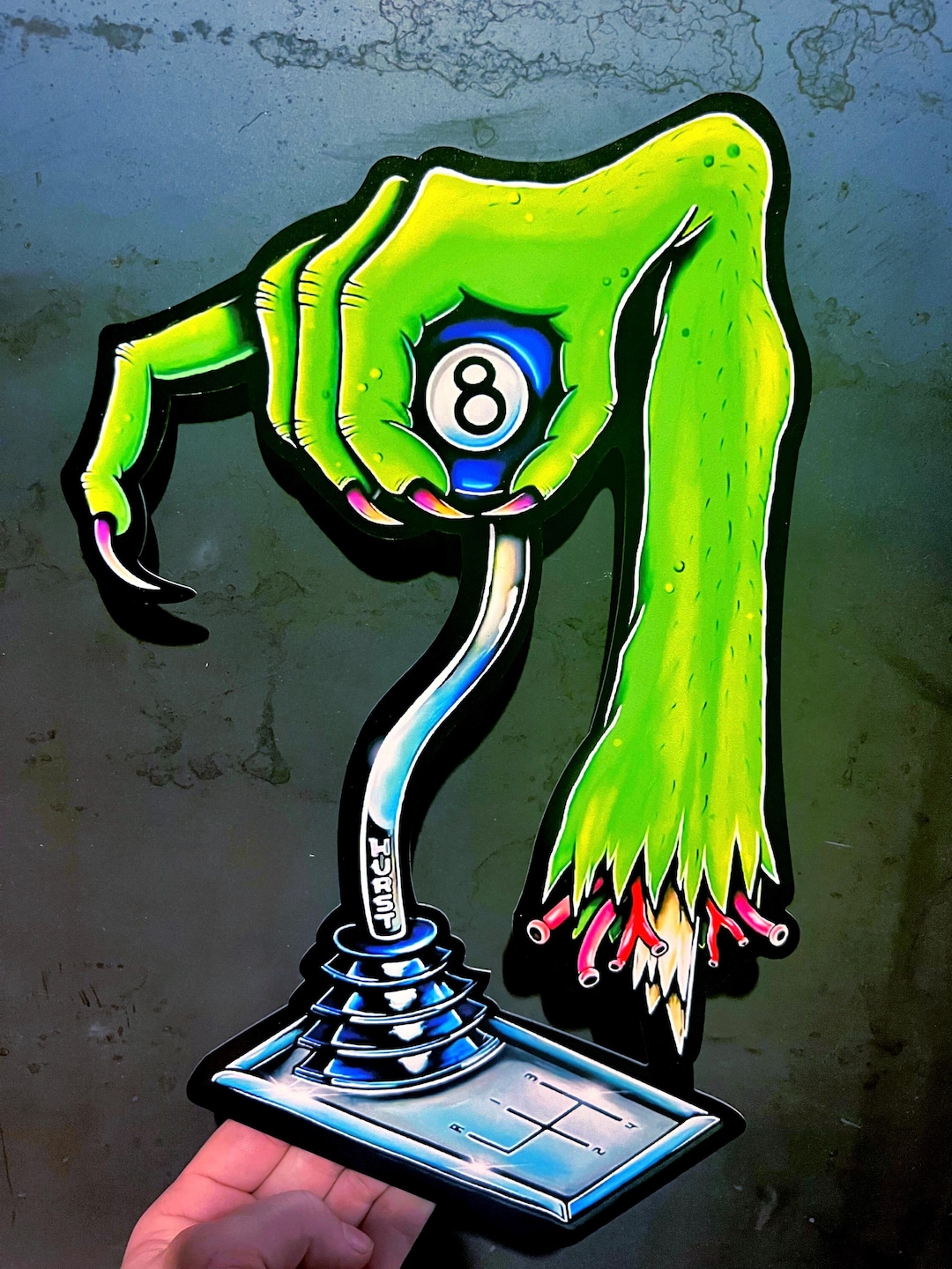 Aluminum Zombie Hurst Shifter Metal Sign Art, Tin Signs, Garage Art ...
