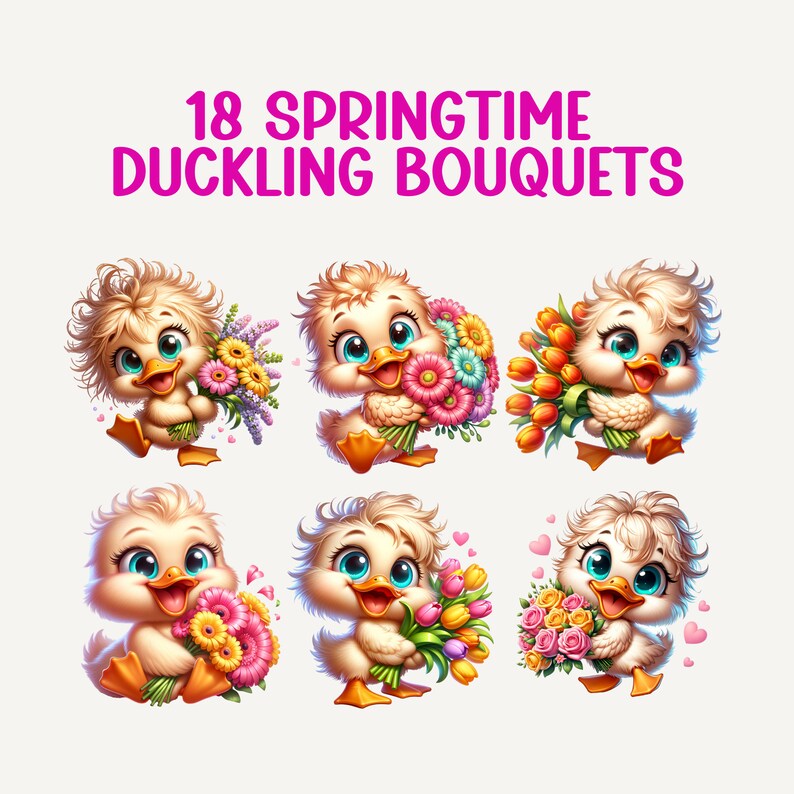 Duck Clipart Bird Clipart Ducky Cute Duck Theme Garden Nursery Duckling ...