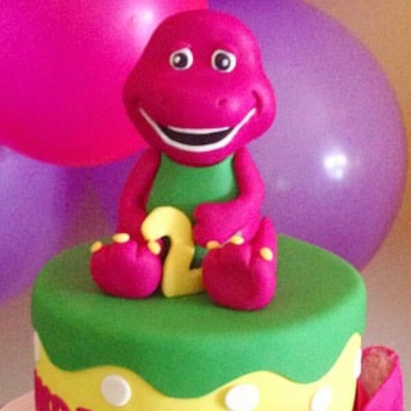 Barney Cake - Etsy