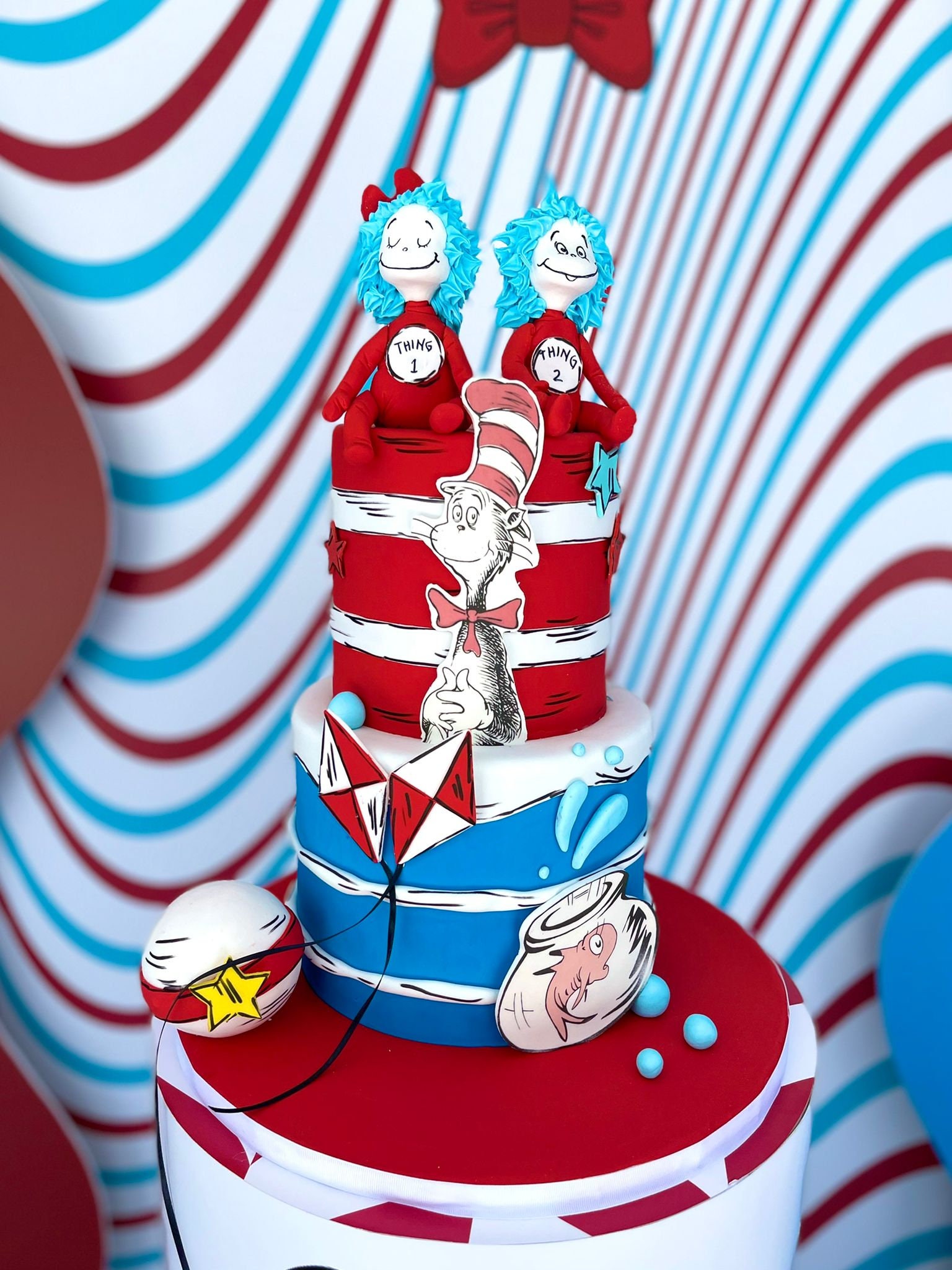 Thing 1 Thing 2 Inspired Cake Topper - Etsy