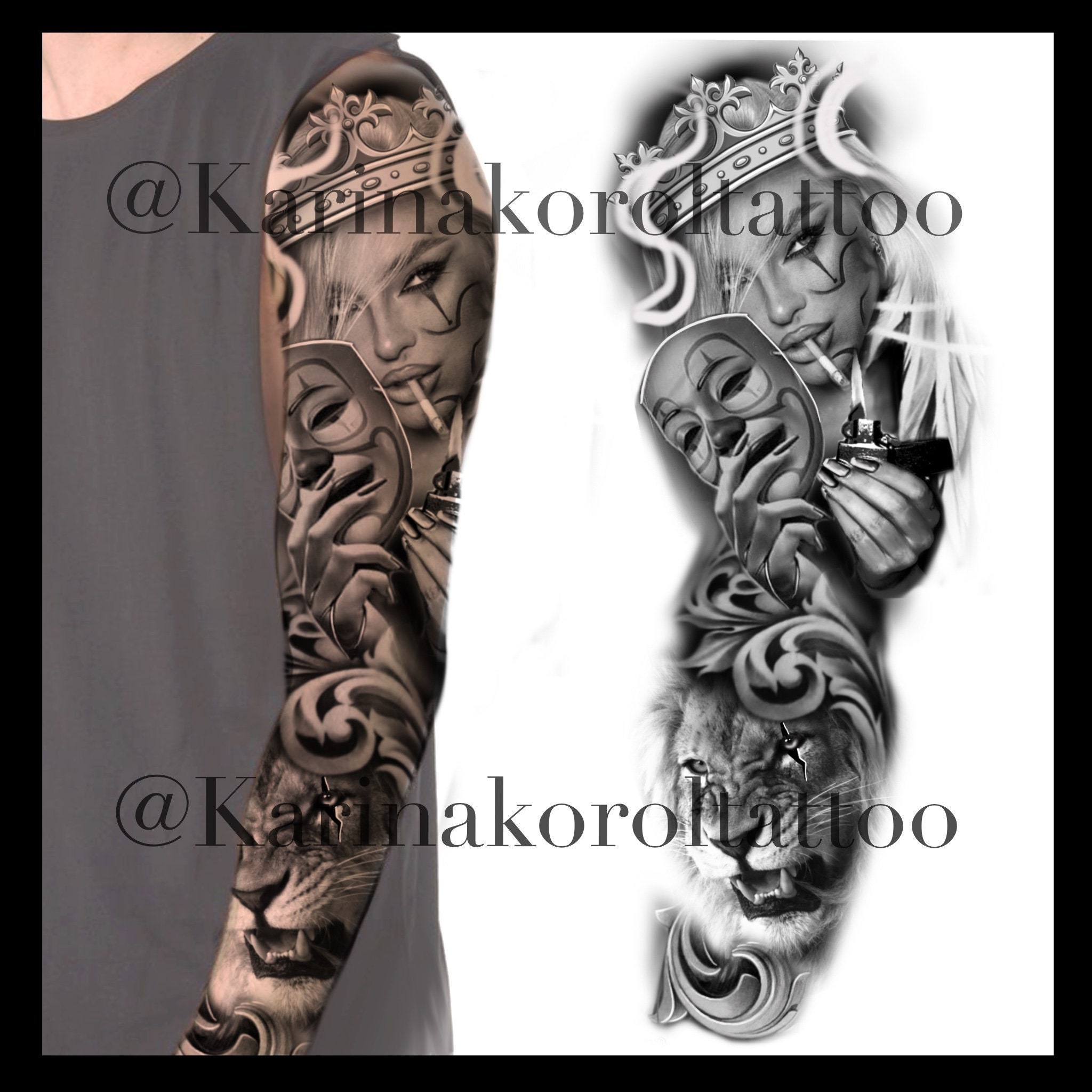 Chicano Style Tattoo Design - Etsy