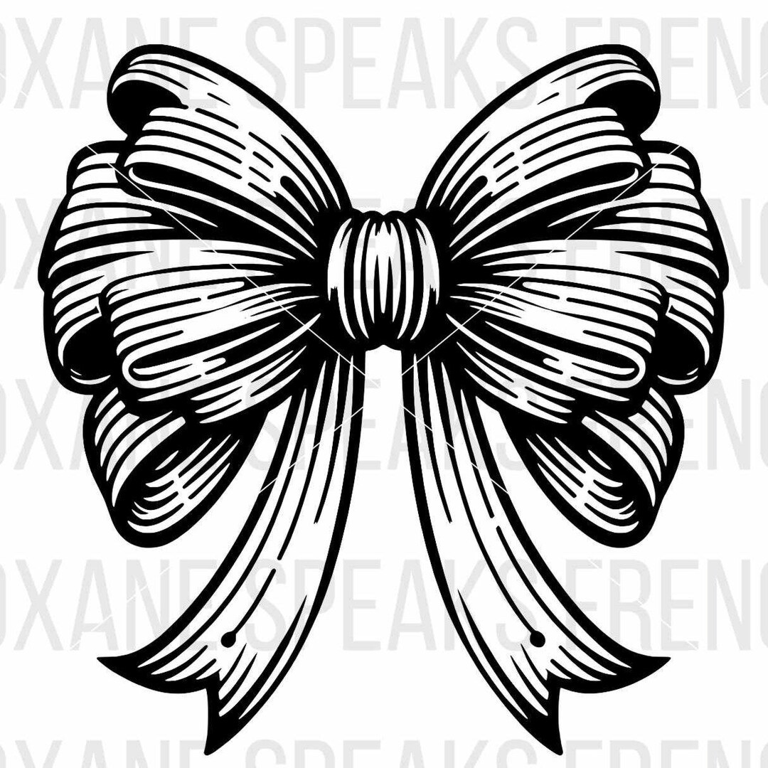 Bow SVG – Minimalist Vector for Cricut and DIY Decor - Etsy