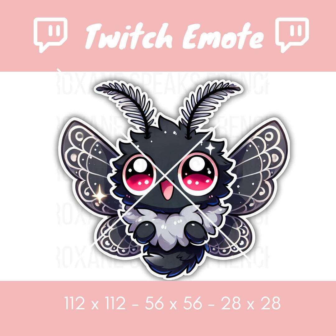 Chibi Mothman Twitch Static Emote PNG With Transparent Background - Etsy
