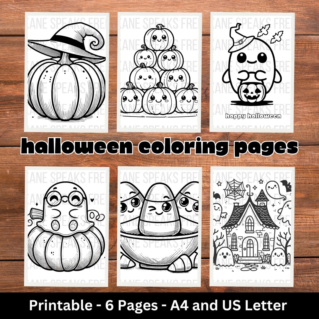PRINTABLE Halloween Kid Coloring Pages Teacher Approved Coloring Sheets ...