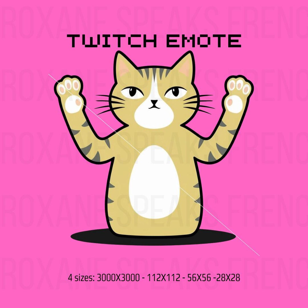 Twitch Emote Shrug Cat PNG for Streaming, Discord, and Channel Points ...