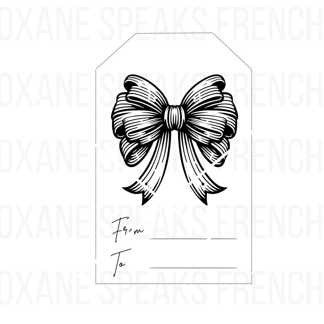 Printable Simple Gift Tag Template SVG and PNG for DIY and Cricut ...