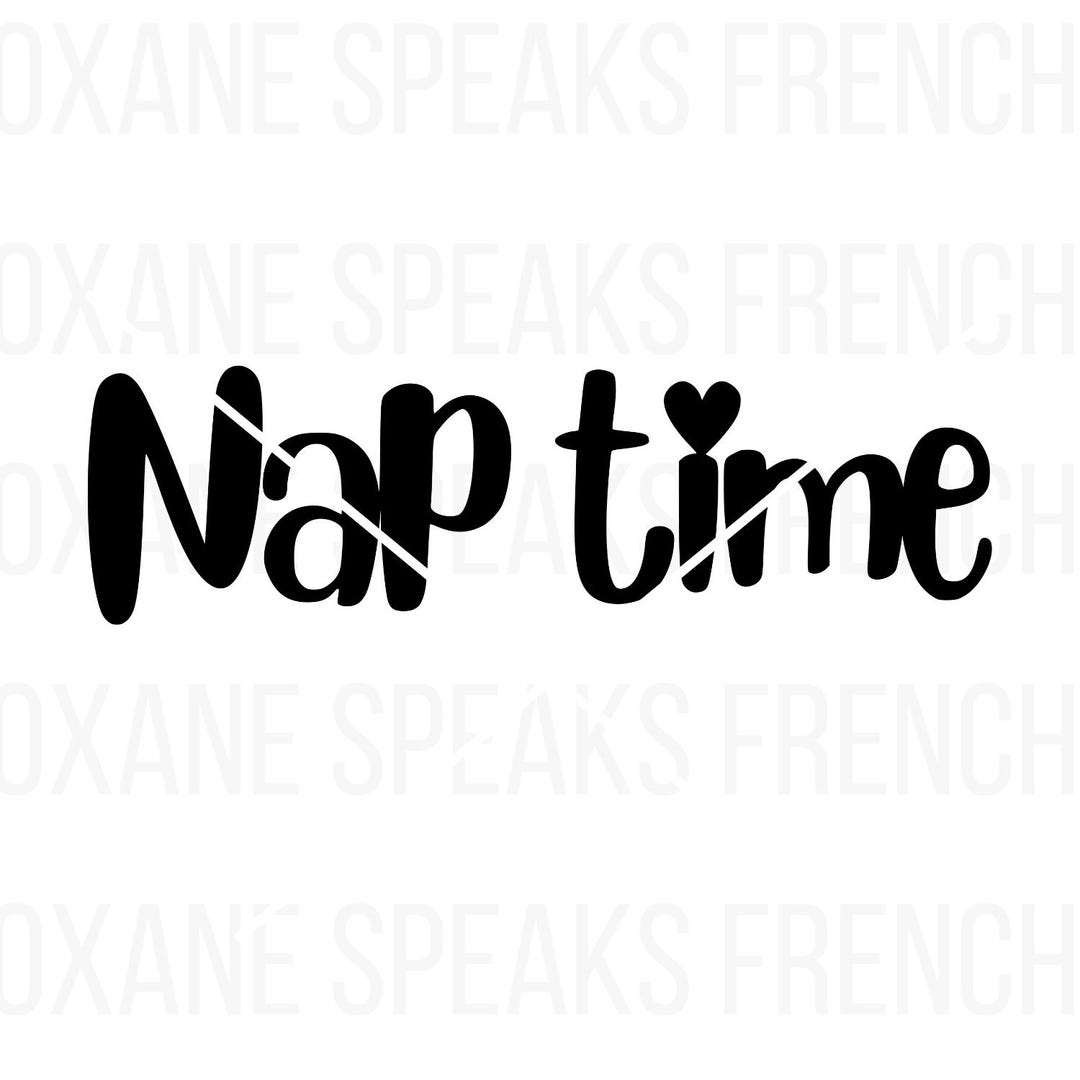 Nap Time SVG Typography Black Silhouette Vector for Crafting & DIY Projects PNG Clipart - Etsy