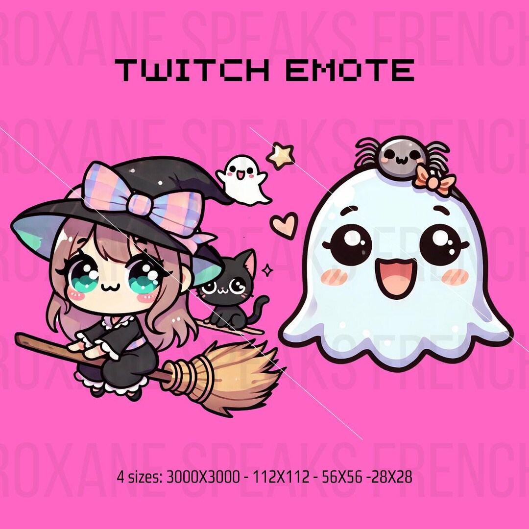 Twitch Emote Ghost Witch PNG for Streaming, Discord, and Channel Points ...