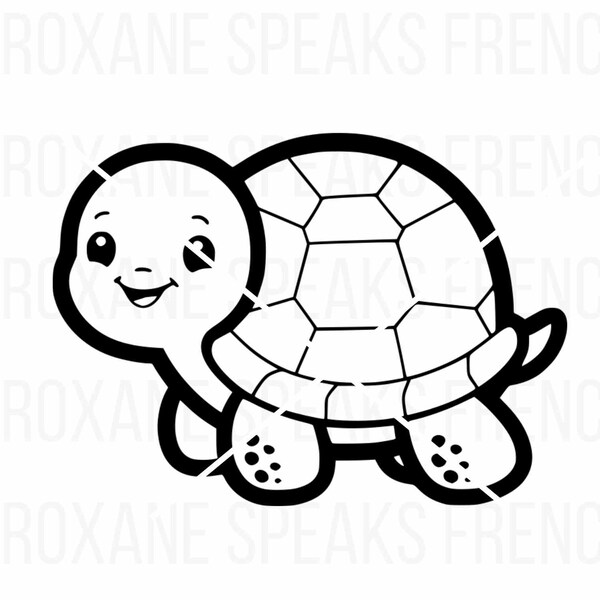 Turtle Outline Svg - Etsy